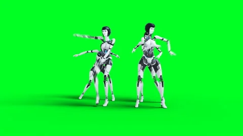 Robot Dance Green Screen Stock Video Footage | Royalty Free Robot Dance ...