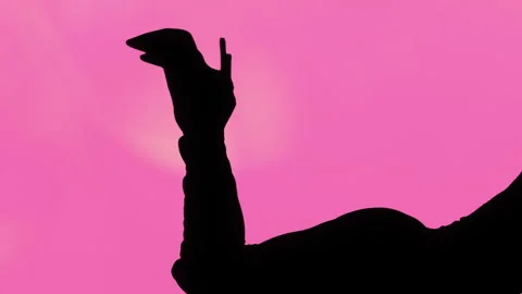 female shadow silhouette with high heel ... | Stock Video | Pond5
