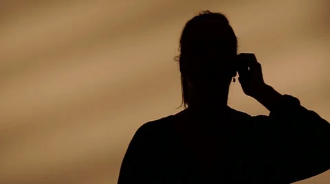 Silhouette Phone Stock Footage ~ Royalty Free Stock Videos | Pond5