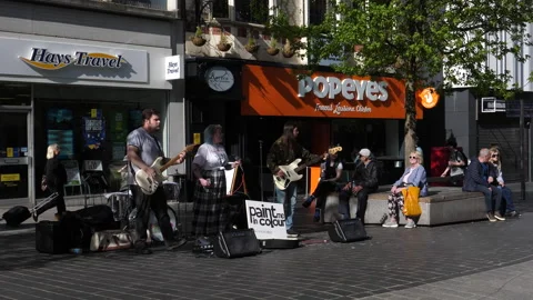 Female singer and band performing in Liv... | Stock Video | Pond5