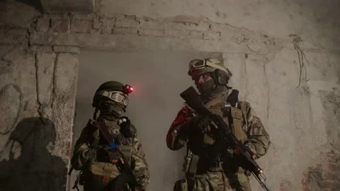 A female soldier gives a high five to he... | Stock Video | Pond5