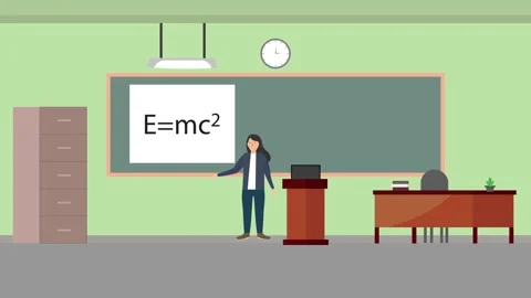 Female teacher giving physics lecture in... | Stock Video | Pond5