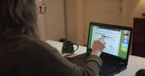 Female teacher remote teaching a math cl... | Stock Video | Pond5