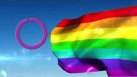 Female text and gender symbol with rainb... | Stock Video | Pond5