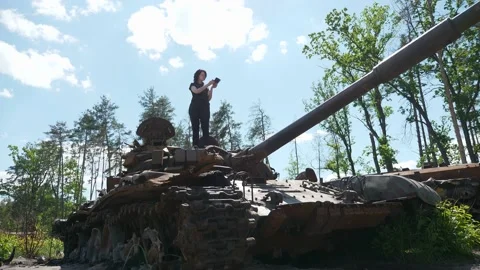 Female Tourist Woman with Smartphone Wom... | Stock Video | Pond5