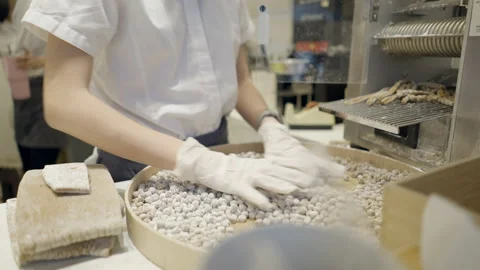 Female Worker In A Bubble Milk Tea Store... | Stock Video | Pond5