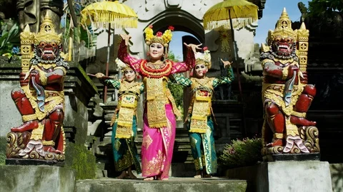 Females performing ancient religious dan... | Stock Video | Pond5