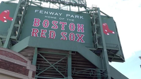 Fenway Park home of the Red Sox sign at ... | Stock Video | Pond5