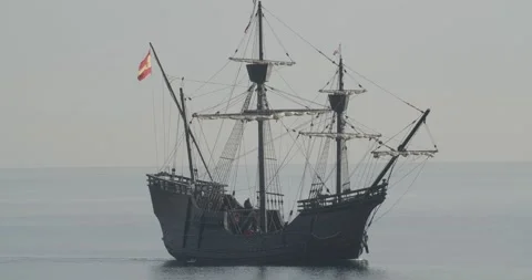 Ferdinand Magellan Nao Victoria carrack ... | Stock Video | Pond5