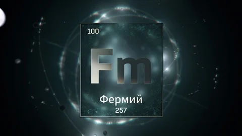 Fermium as Element 100 of the Periodic T... | Stock Video | Pond5