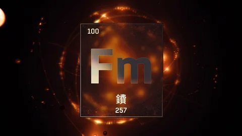 Fermium as Element 100 of the Periodic T... | Stock Video | Pond5