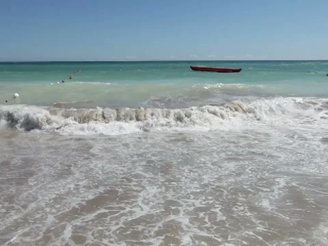 ferocious dramatic ocean breaking waves ... | Stock Video | Pond5
