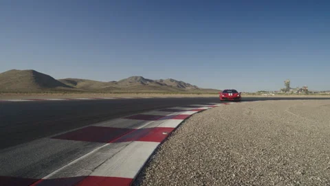 Ferrari 488 Pista on a racing track in L... | Stock Video | Pond5
