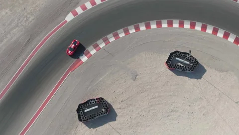 Ferrari 488 Pista on a racing track in L... | Stock Video | Pond5