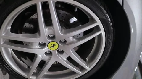 Ferrari F430 wheel. close-up of a Ferrar... | Stock Video | Pond5