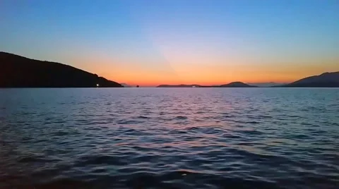 Ferry Boat at Night Time Lapse | Stock Video | Pond5