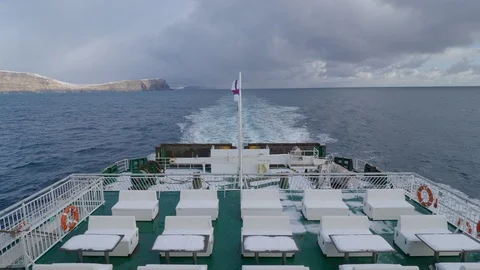 Ferry boat ride in the dramatic scenery ... | Stock Video | Pond5