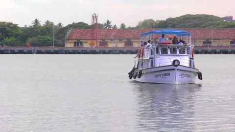 Ferry Boat ride in Kochi, Kerala, India | Stock Video | Pond5
