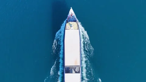 Ferry boat is sailing from the left to t... | Stock Video | Pond5