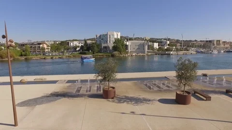 Ferry on the Canal de Caronte, seen by d... | Stock Video | Pond5