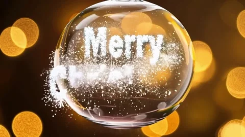 Festive animated Merry Christmas backgro... | Stock Video | Pond5