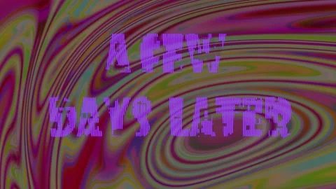 A few days later template . | Stock Video | Pond5