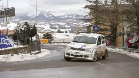 FIAT PANDA Motorsport Rally Car Racing A... | Stock Video | Pond5