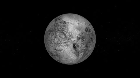 Fictional eris sun rise in dark backgrou... | Stock Video | Pond5