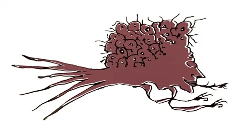 Fictional monster drawing flying looped ... | Stock Video | Pond5