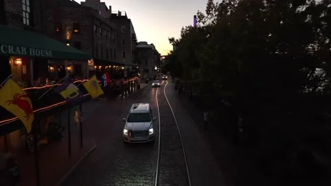 Fiddlers Crab House outdoor dining in Sa... | Stock Video | Pond5