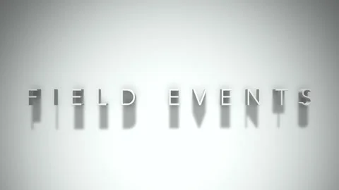 field events 3D title animation white te... | Stock Video | Pond5