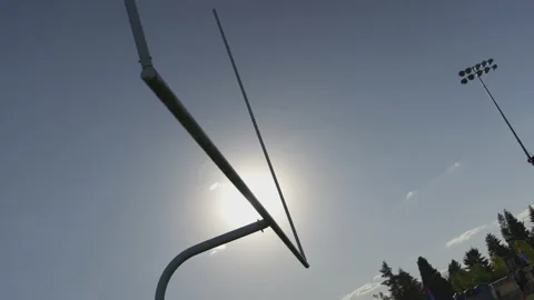 Field Goal Post of a High School Footbal... | Stock Video | Pond5