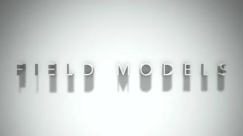 field models 3D title animation white te... | Stock Video | Pond5