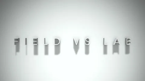 field vs lab 3D title animation with sha... | Stock Video | Pond5