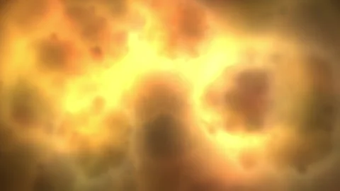 Fiery billowing cloud inferno simulation... | Stock Video | Pond5