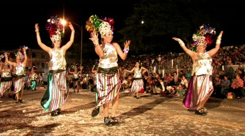 Carnival Parade Night Stock Video Footage | Royalty Free Carnival ...