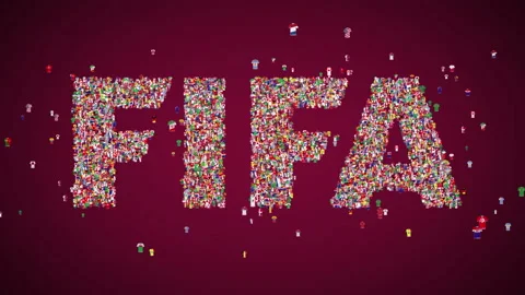 FIFA revealing with the flag attached je... | Stock Video | Pond5