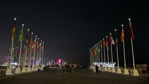 fifa world cup countdown clock and footb... | Stock Video | Pond5