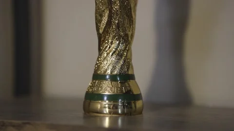 FIFA World Cup Gold Trophy - close up of... | Stock Video | Pond5