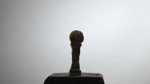 FIFA World Cup Gold Trophy - full wide s... | Stock Video | Pond5