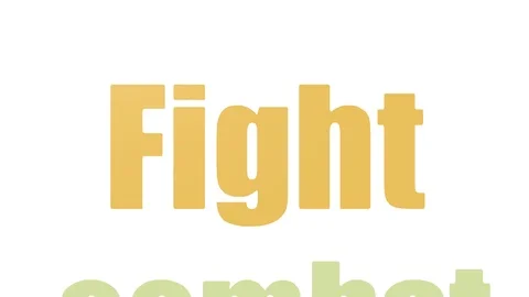 Fight Word Cloud Animated Isolated On Wh... | Stock Video | Pond5