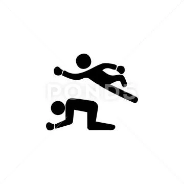 Fight in wrestling icon. Elements of fighting icon. Premium quality ...