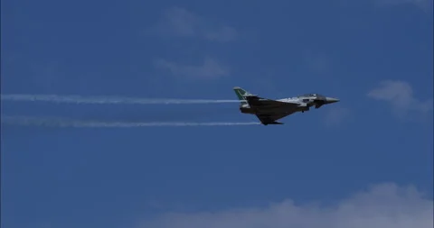 Fighter Jet Performing High Angle Extrem... | Stock Video | Pond5