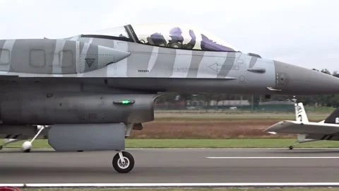 Fighter Jet Pilot waving to the camera w... | Stock Video | Pond5