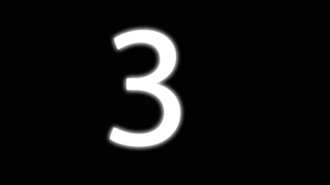 Figure 3, number three, math sign appear... | Stock Video | Pond5
