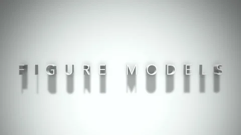 figure models 3D title animation white t... | Stock Video | Pond5