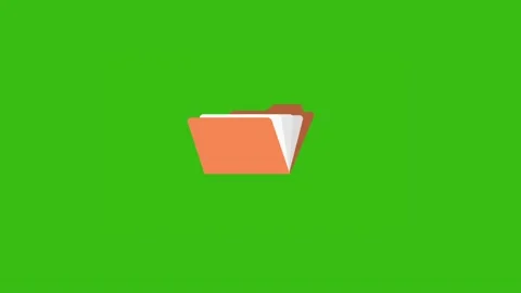 File Folder icon animation with black pn... | Stock Video | Pond5