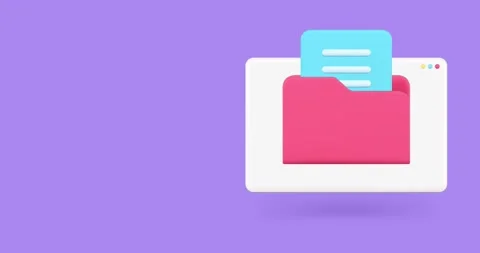 File Folder Icon Stock Video Footage | Royalty Free File Folder Icon ...