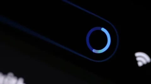 File loading animation on oled display, ... | Stock Video | Pond5