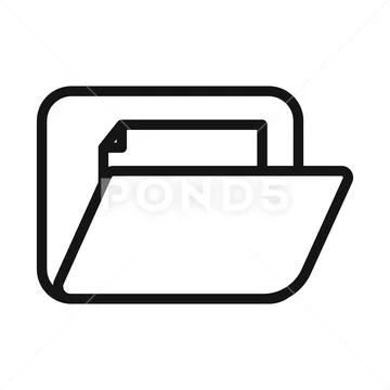 File Management Folder Icon Perfect for Organization and Storage ~ Clip ...
